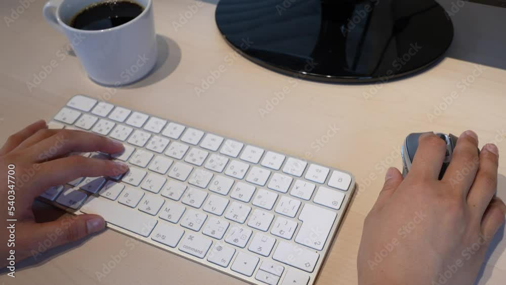 Typing on key board Stock Video | Adobe Stock