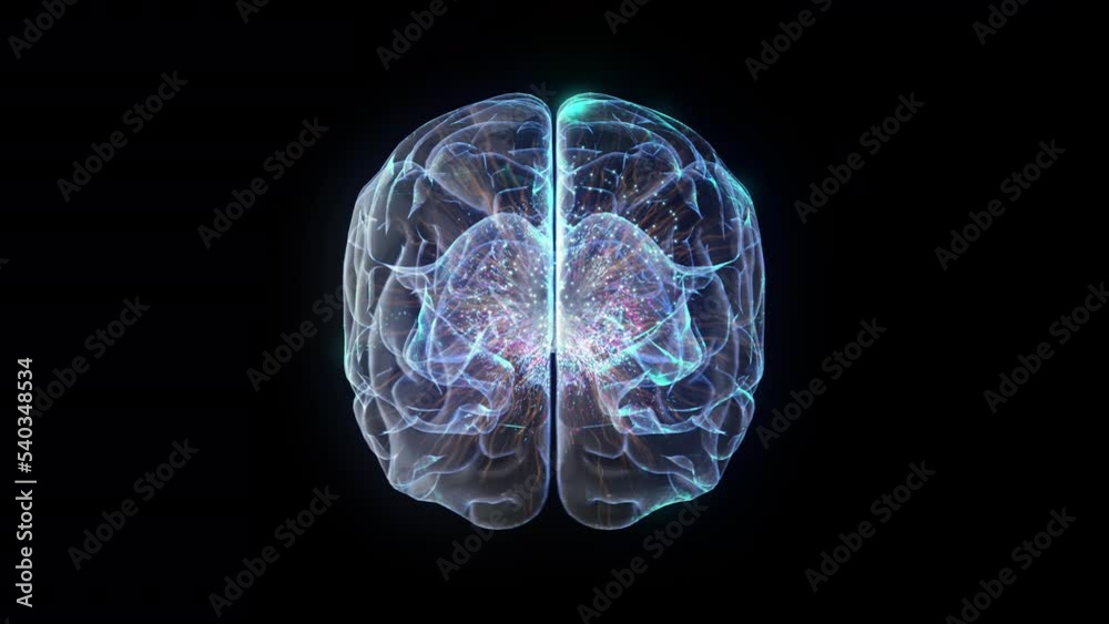 Artificial Intelligence Digital Brain with Connections and Synapse ...