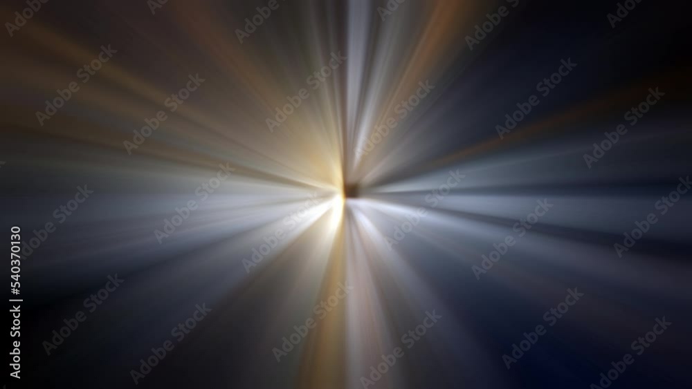 Abstract loop rotating glow yellow blue white radial flicker shine ...