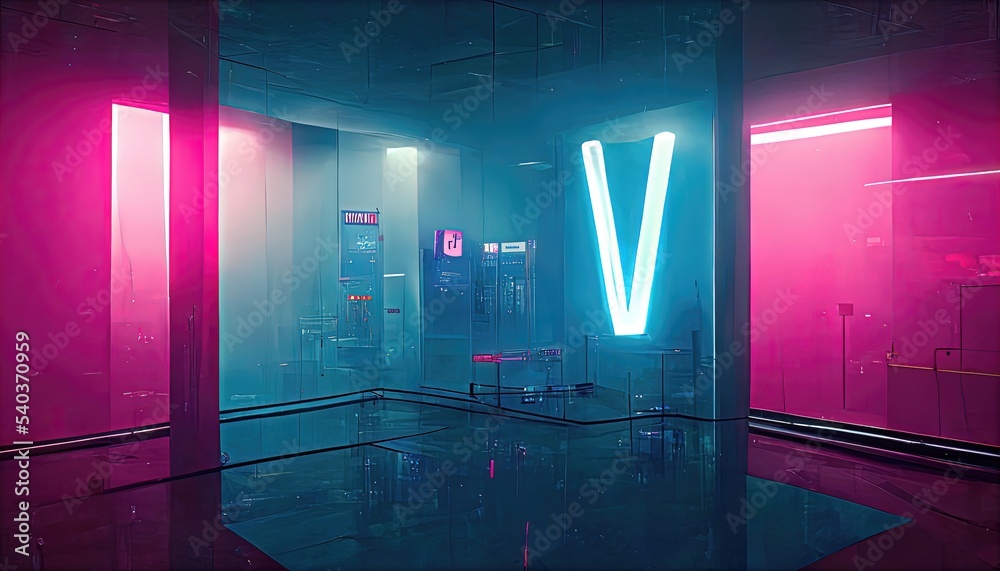 Concept art with an elegant, classy, retro design in the corner of a ...