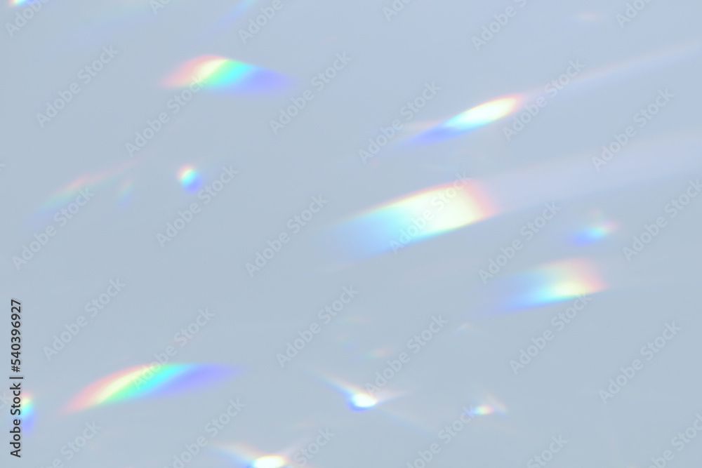 Blurred rainbow light refraction texture overlay effect for photo and ...