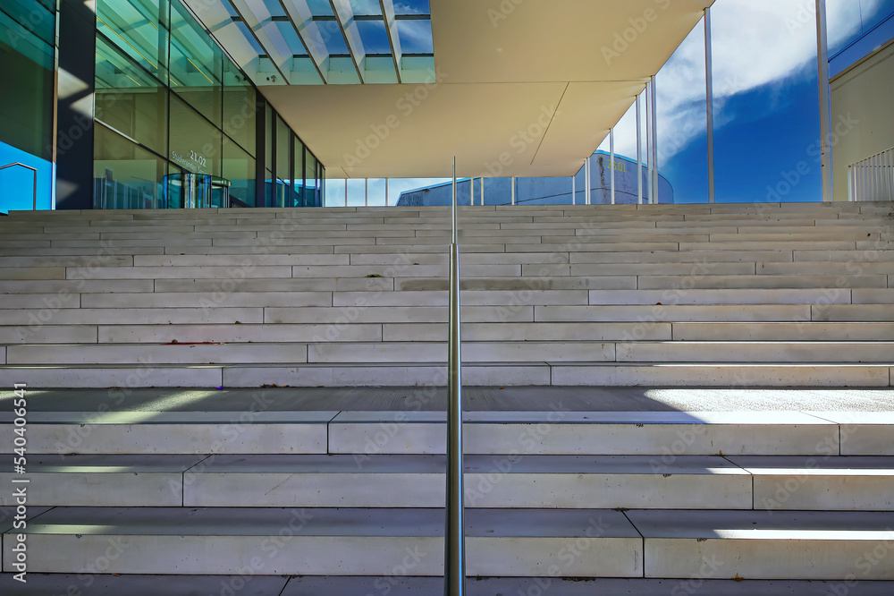 Düsseldorf, Germany - Juin 9. 2022: Entrance of student university ...