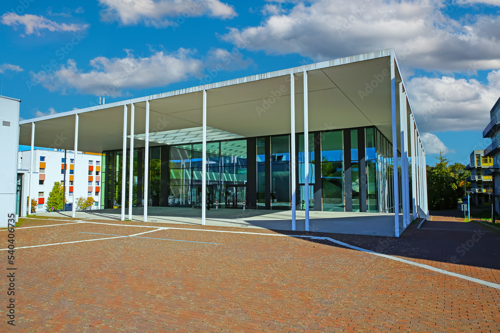 Düsseldorf, Germany - Juin 9. 2022: German campus architecture, Student ...