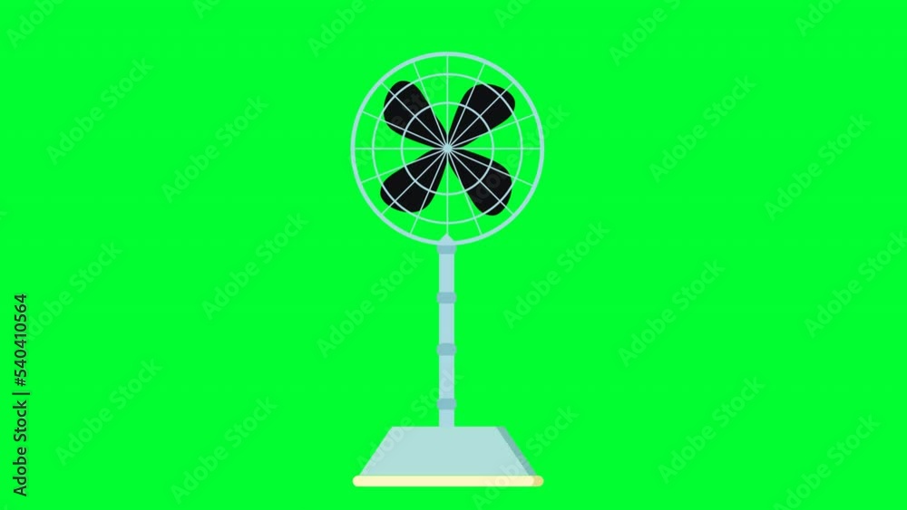 Video „Table Fan and Stand Fan green screen Animation, 2d Cartoon ...