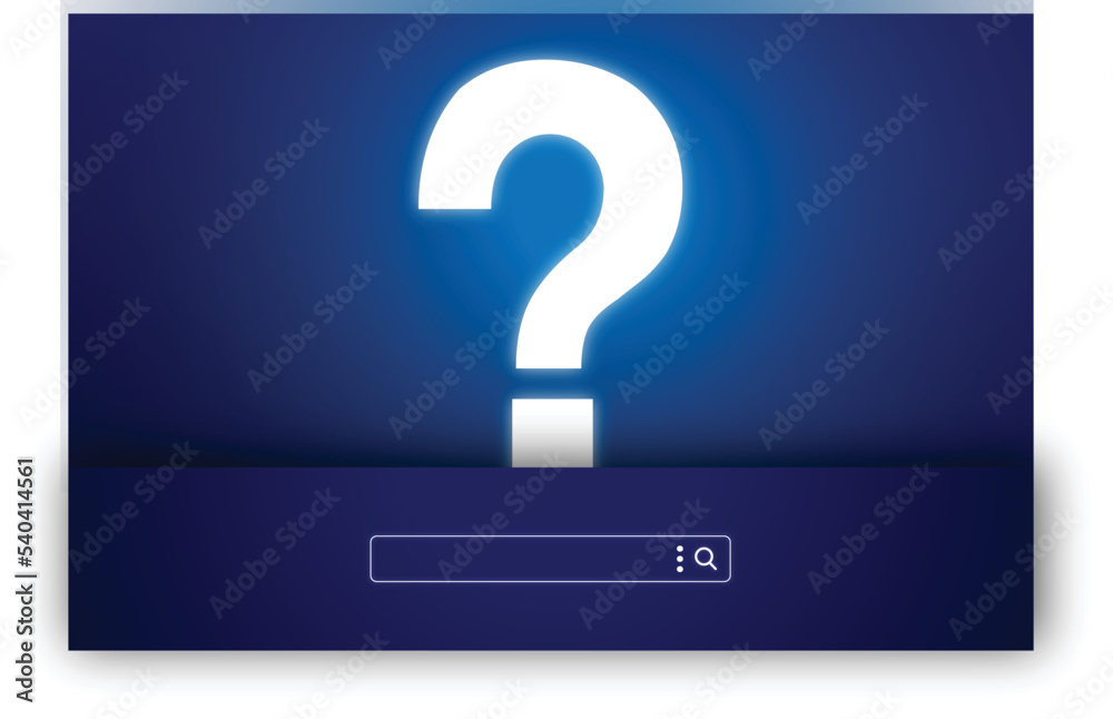 Large Question Mark - monochromatic digital marketing background in ...