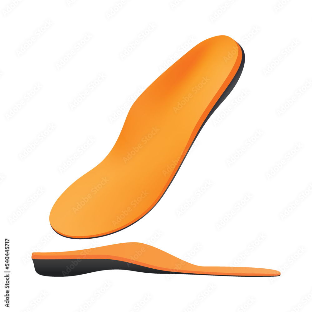 Vector Orthotic insole icon in the style of a flat lay from Orthotic ...