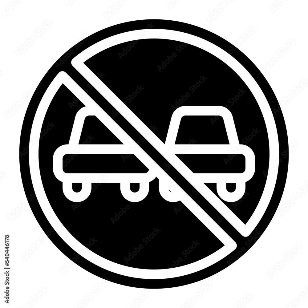 no overtaking traffic sign Stock Vector | Adobe Stock