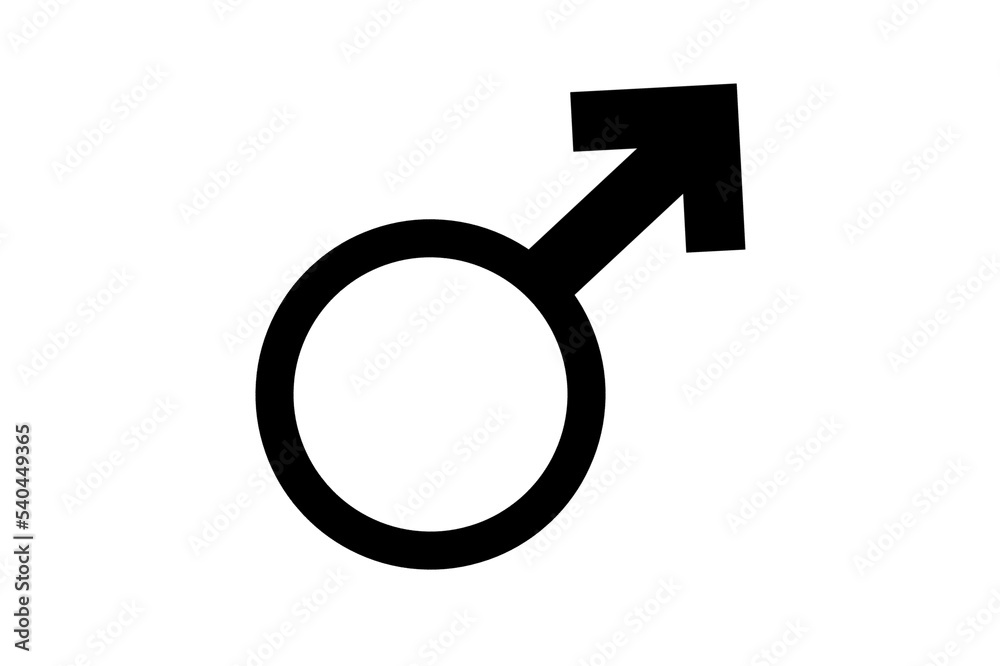 Ilustração do Stock: Silhouette Style Male Sexual Orientation Icon ...