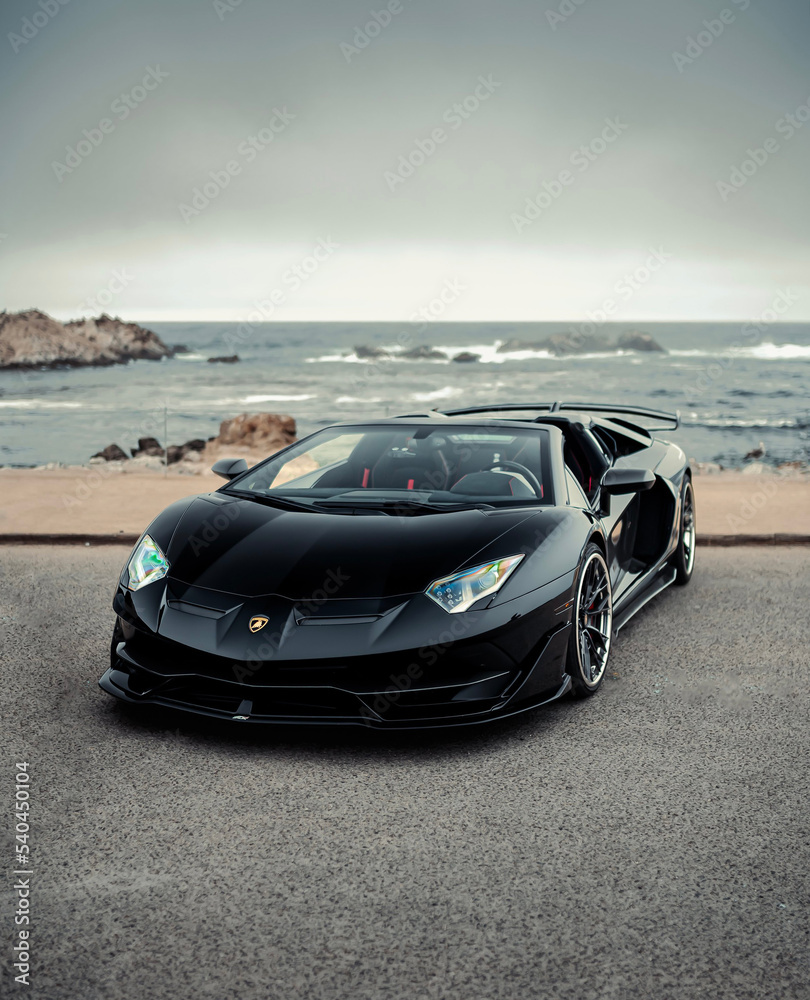 Los-Angeles, USA - August 2022: supercar Lamborghini Aventador SVJ ...