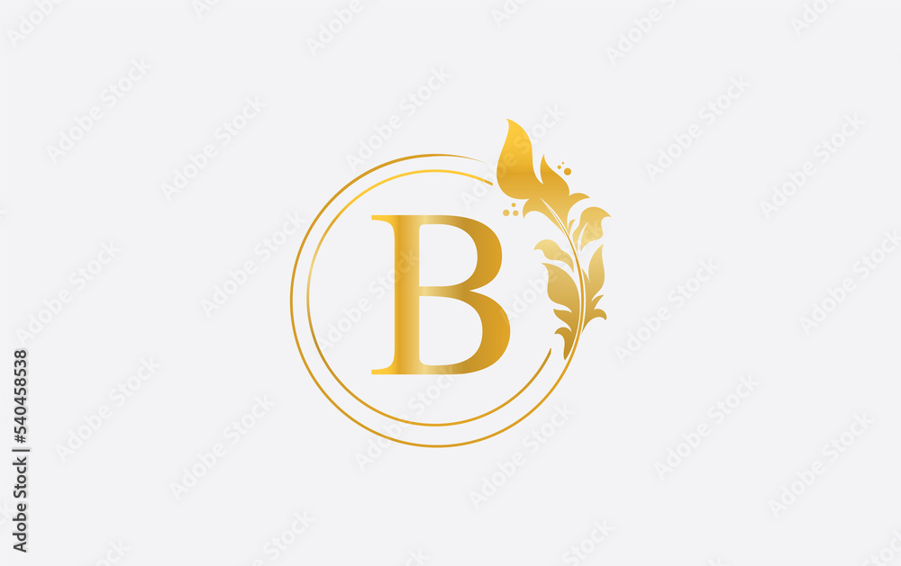 Golden leaf download and circle logo design image. Golden beauty and ...