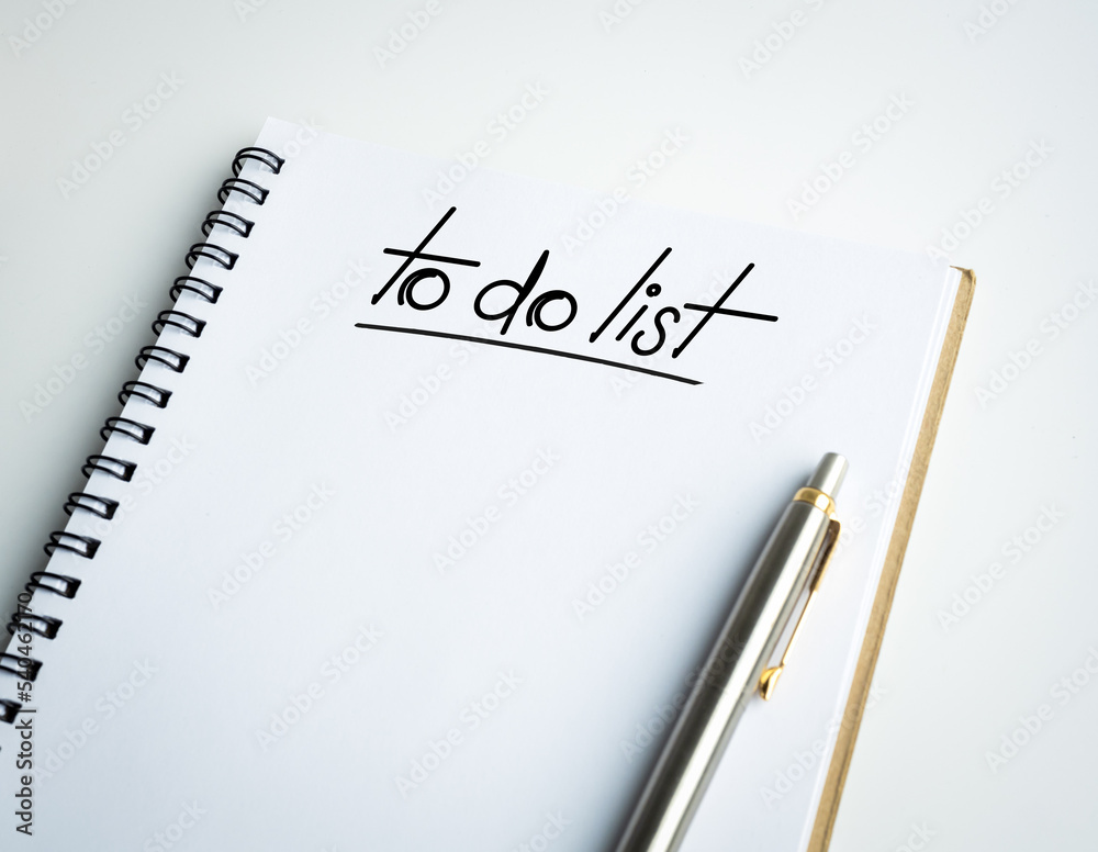 To do list concept. "to do list," handwritten text font with underline ...