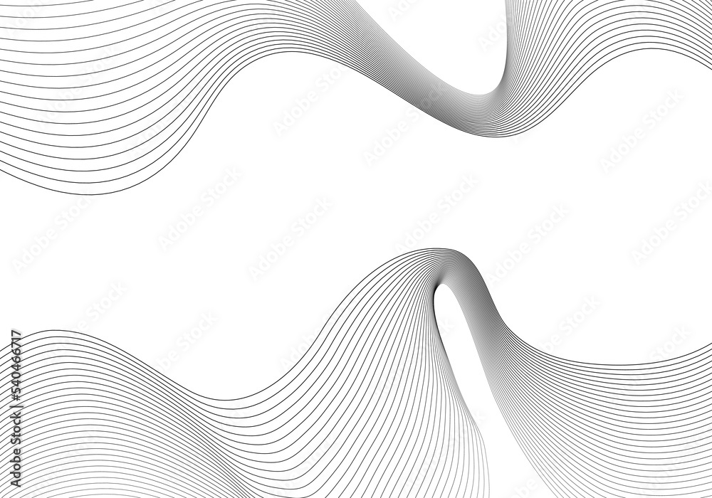 Abstract lines minimal flow template design of artwork style. Simply ...