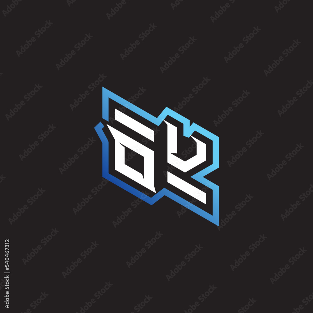 OV initial letters stock illustration gamings logo design Stock Vector ...