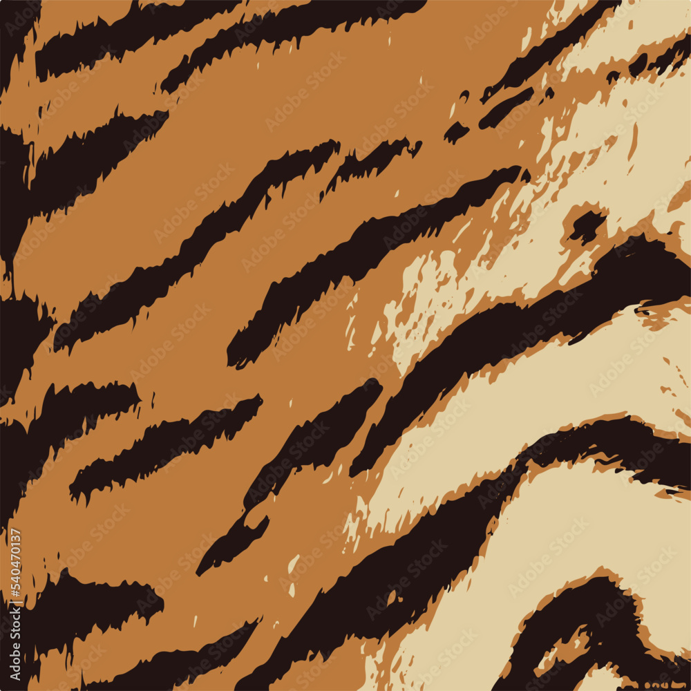 Vetor de Tiger skin pattern.Tiger print.Tiger skin texture do Stock ...