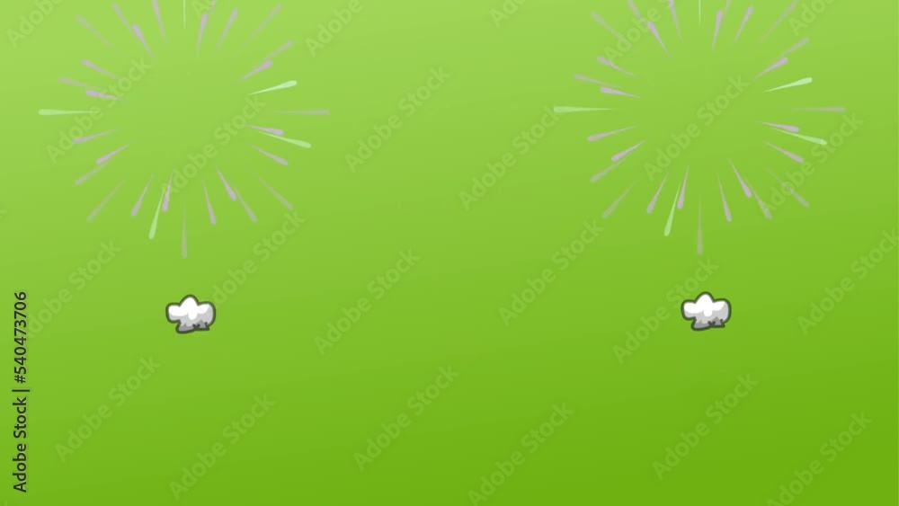 Firework burst effect, comic background and 2d animation Stock ビデオ ...