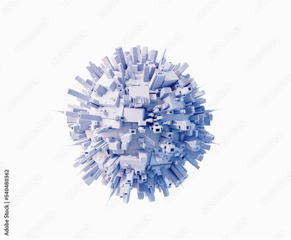 Tech ball, abstract meta ball, ball made of computer chips, technology ...