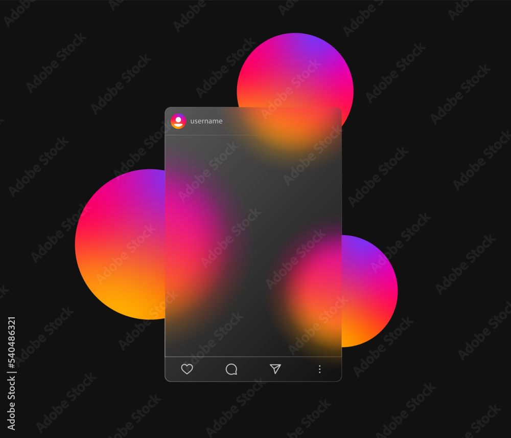 Vecteur Stock instagram mockup social media post template , instagram ...