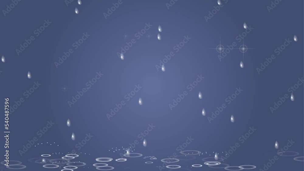 Rain background and 2d animation, water drops, rain drops, Rainy day ...