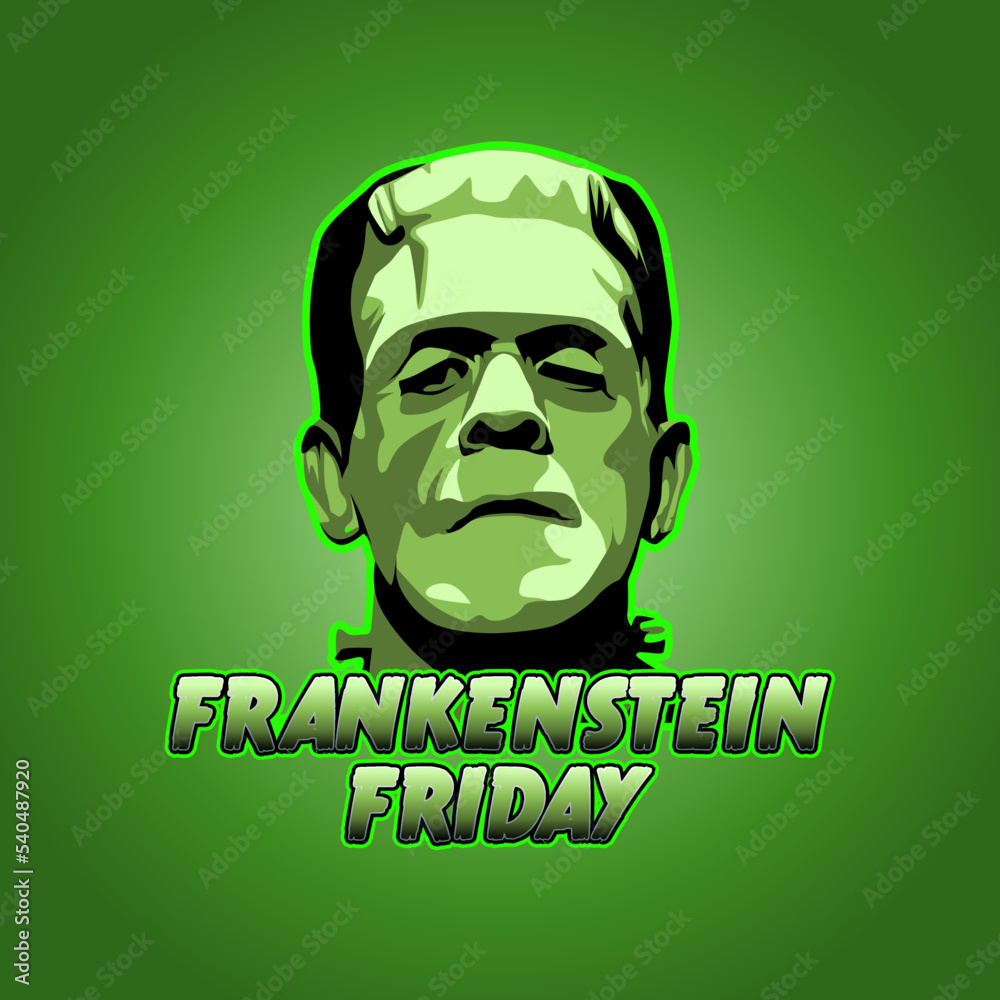 vector graphic of frankenstein friday good for frankenstein friday ...