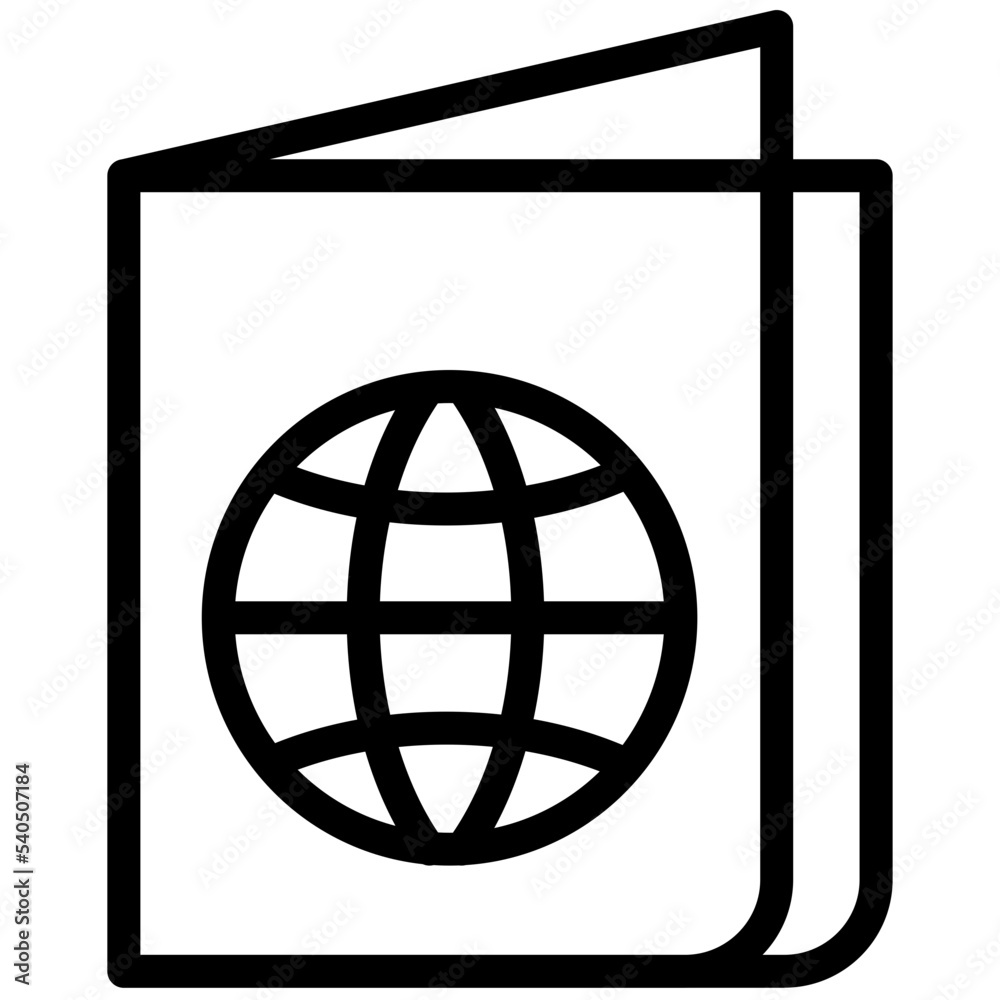 passport, travel, atlas, camping, map, maps, passport, travel, icon ...