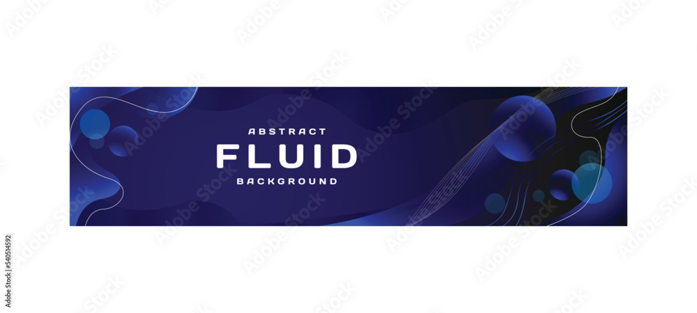 Abstract fluid banner template design Stock Vector | Adobe Stock