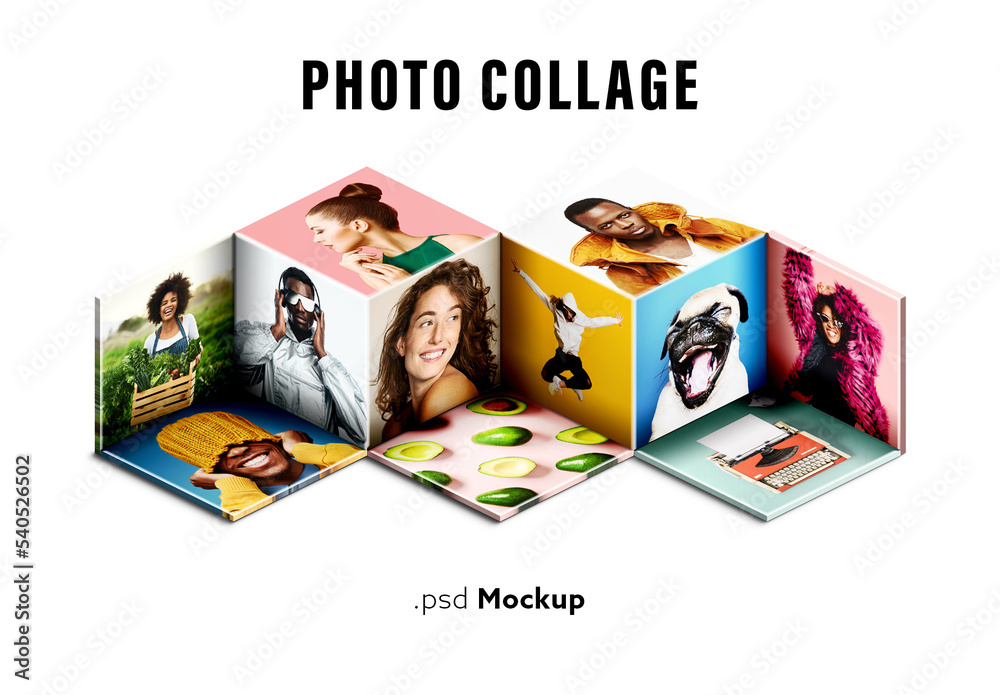 Photo Collage Mockup Stock Template | Adobe Stock