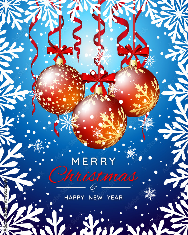 Christmas Poster Stock Vector | Adobe Stock