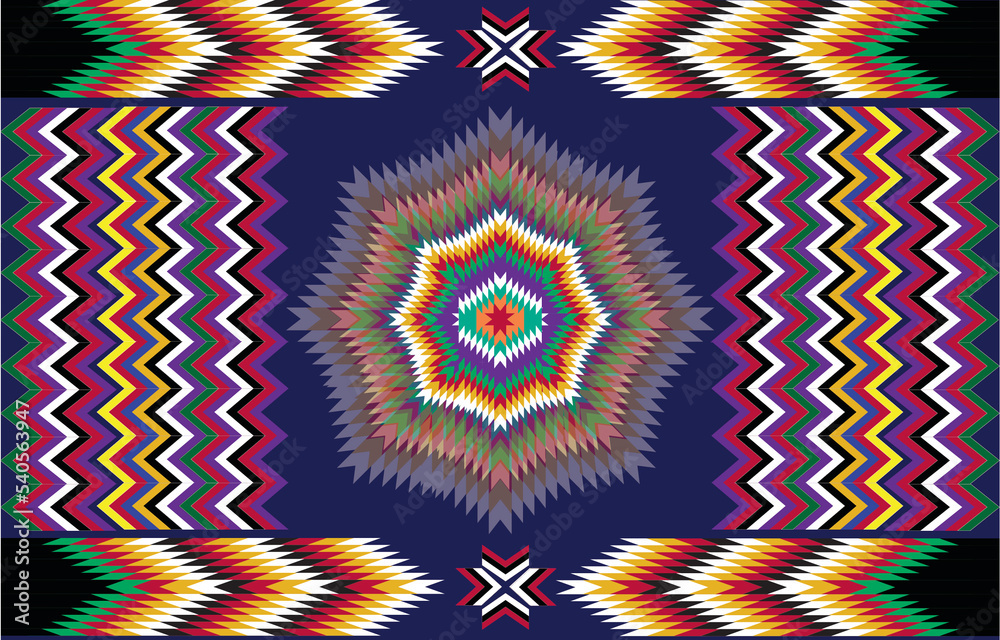 Ethnic aztec style print template for fabric, paper, wrapping, post ...