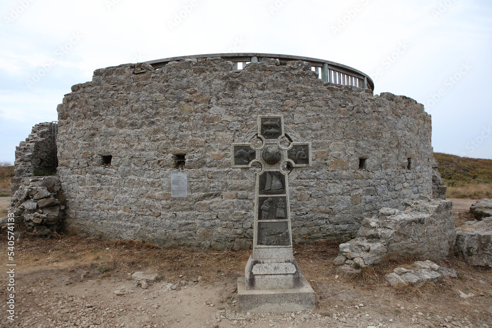 Fotografía Celtic cross on Pointe du Raz, Brittany, France, bayazed ...