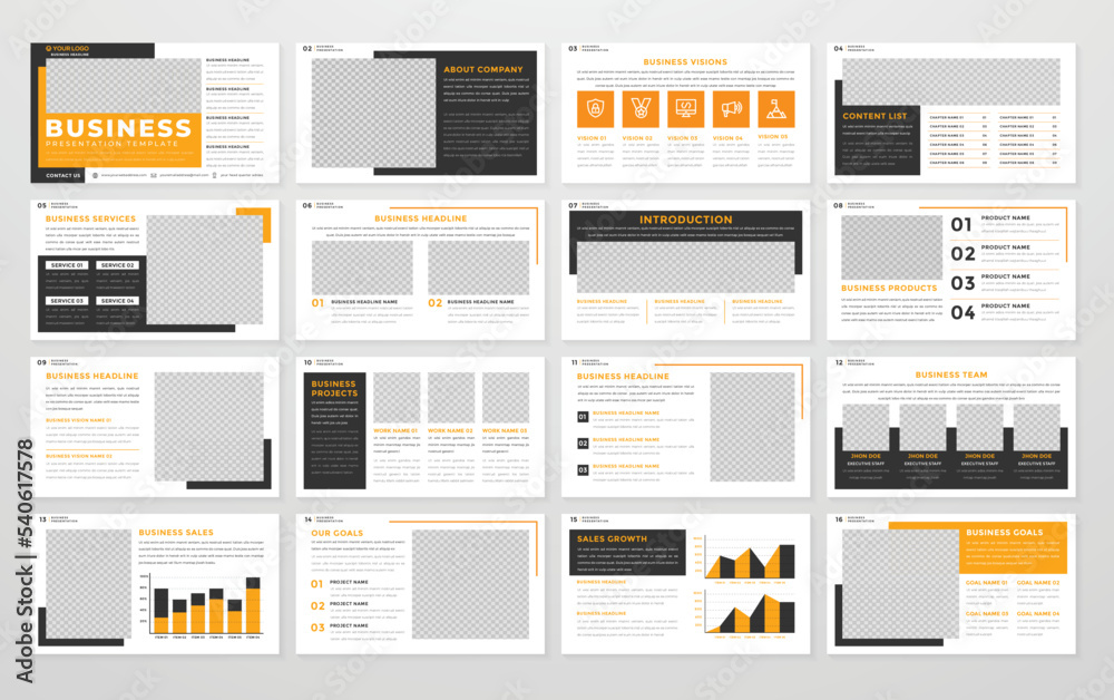 presentation layout template use for corporate infographic Stock Vector ...