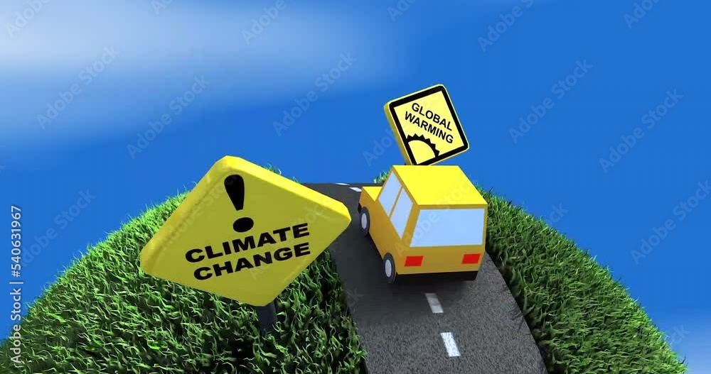 Animation of Impacts and effects of climate change, global warming on ...