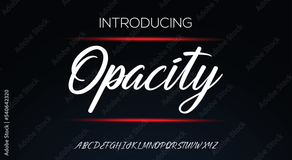 OPACITY Signature Font Calligraphy Logotype Script Font Type Font ...