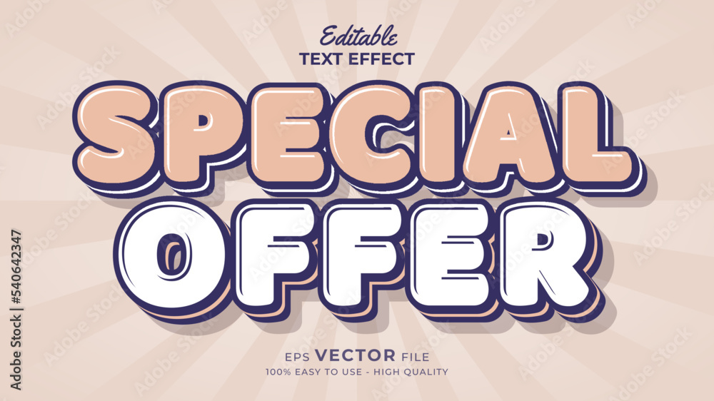 Editable text style effect - special promotion big sale 3d text effects ...