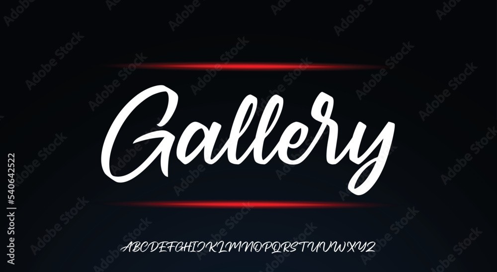 GALLERY Signature Font Calligraphy Logotype Script Font Type Font ...
