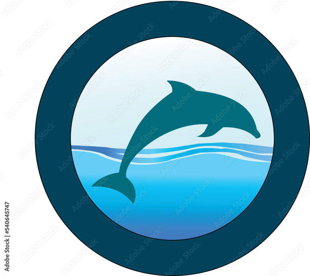 dolphin logo , logo of sea , fish logo , water logo , Stock Vector ...