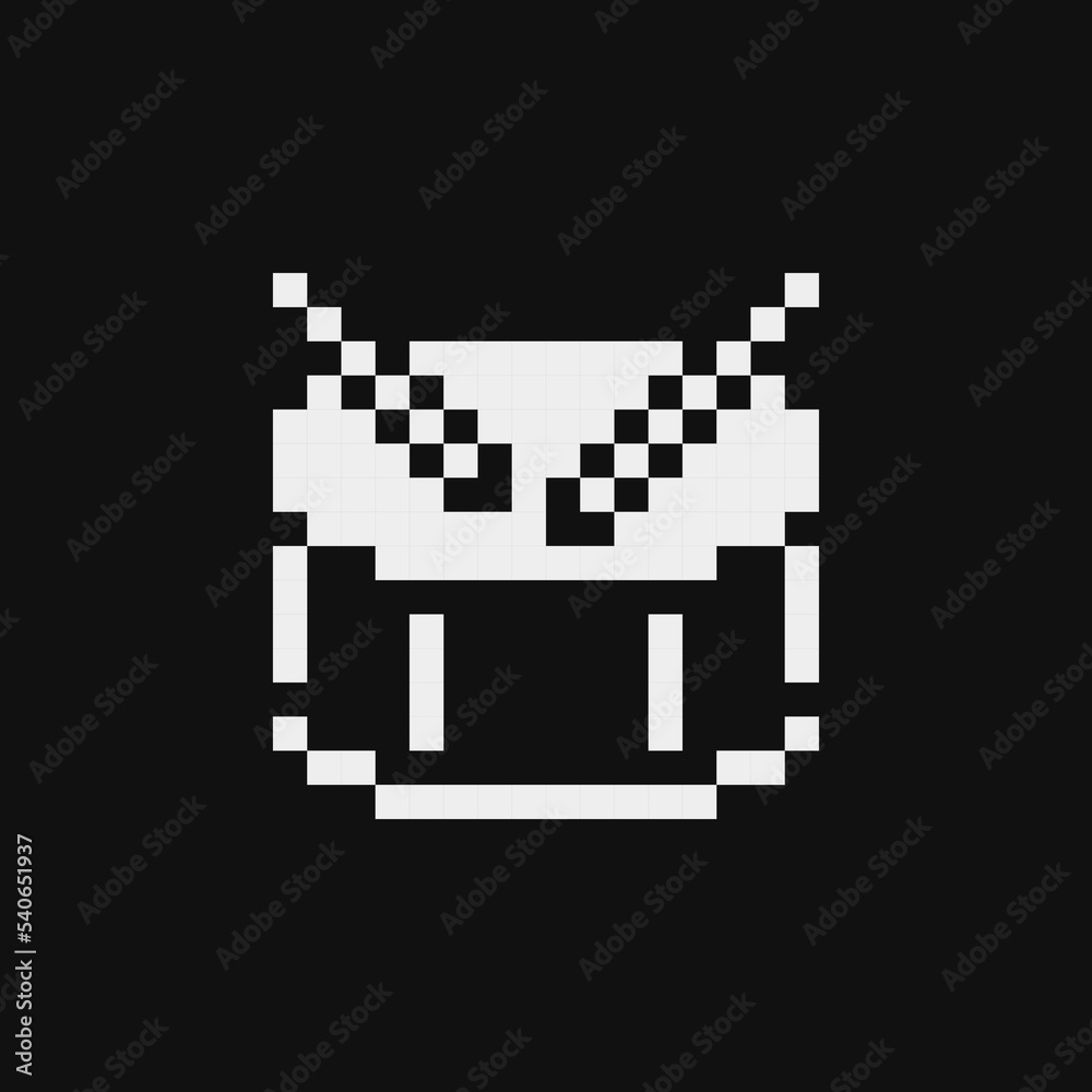 Drum musical instrument pixel art web 1-bit icon, emoji. Design for ...