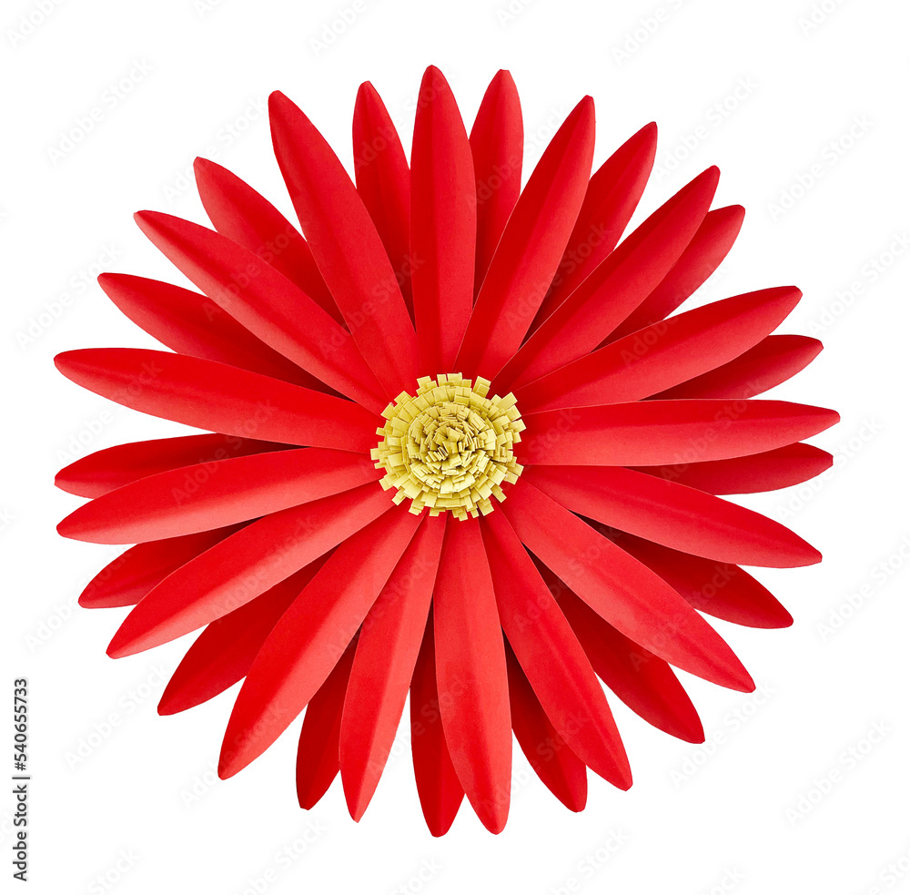 Fleur rouge PNG - Décoration murale Stock Illustration | Adobe Stock