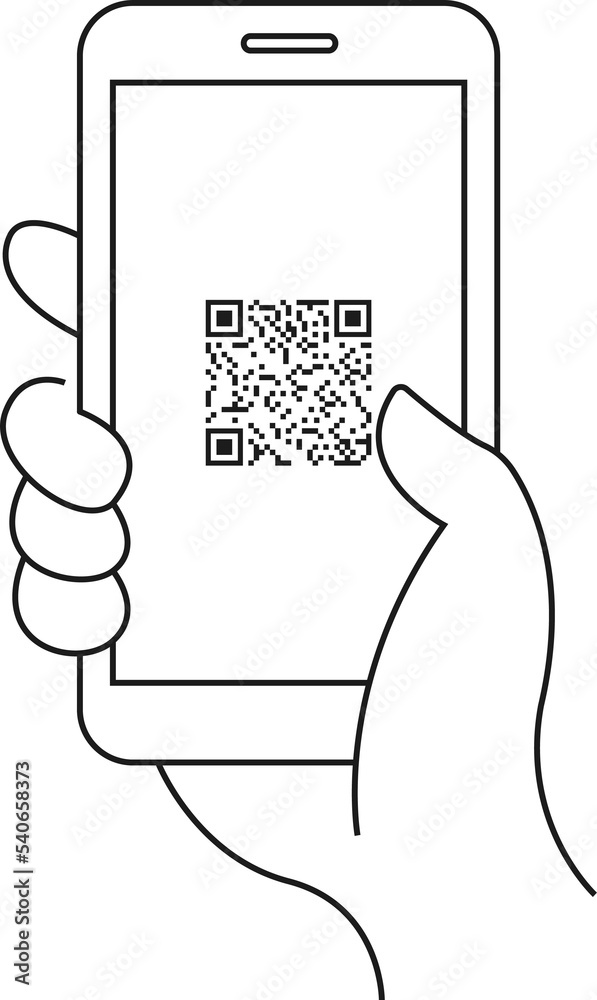 QR code. QR code for mobile app, payment and phone. Scan qr code icon ...