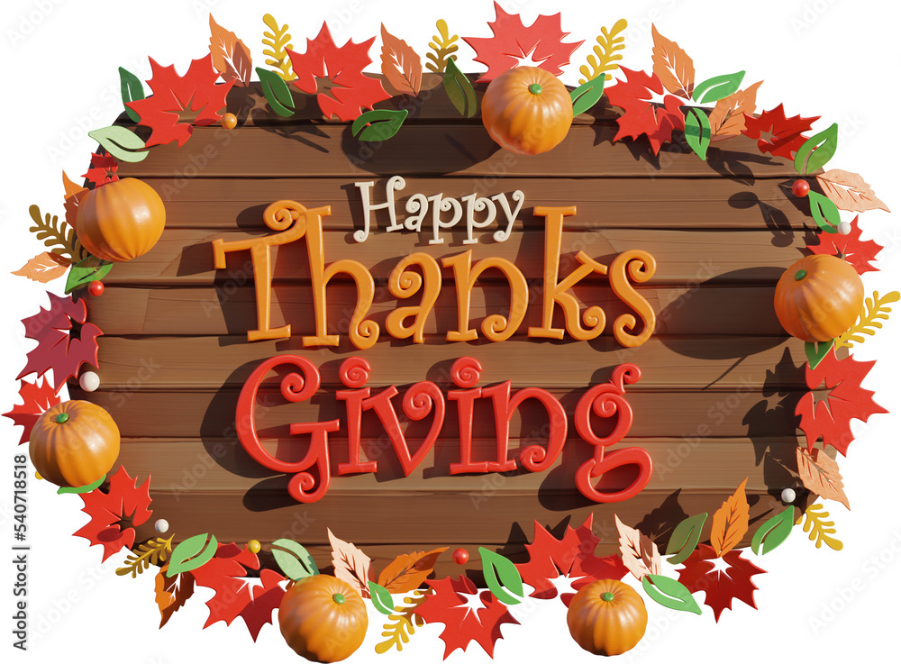 Happy thanksgiving day sign Stock Photo | Adobe Stock