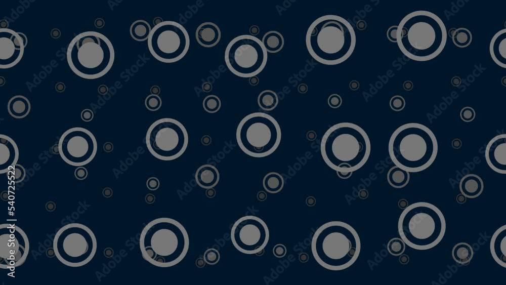 Radio Button Symbols Float Horizontally From Left To Right Parallax Fly Effect Floating