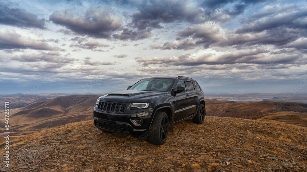 Kiev, Ukraine; October 15, 2022 Jeep grand cherokee WK2 Trackhawk at ...