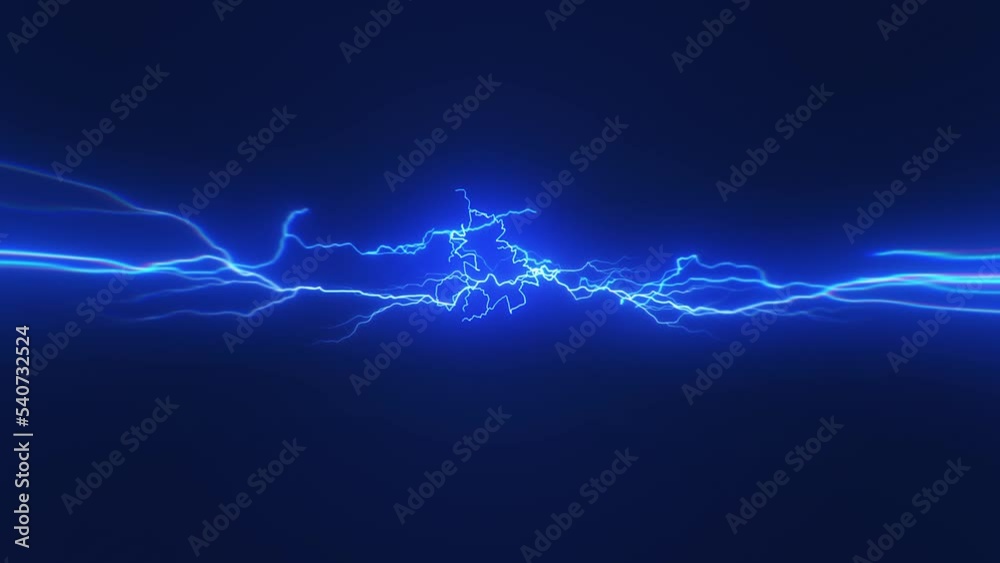 Electric Thunder Strikes Kinetic Action Fx/ 4k animation of a dynamic ...