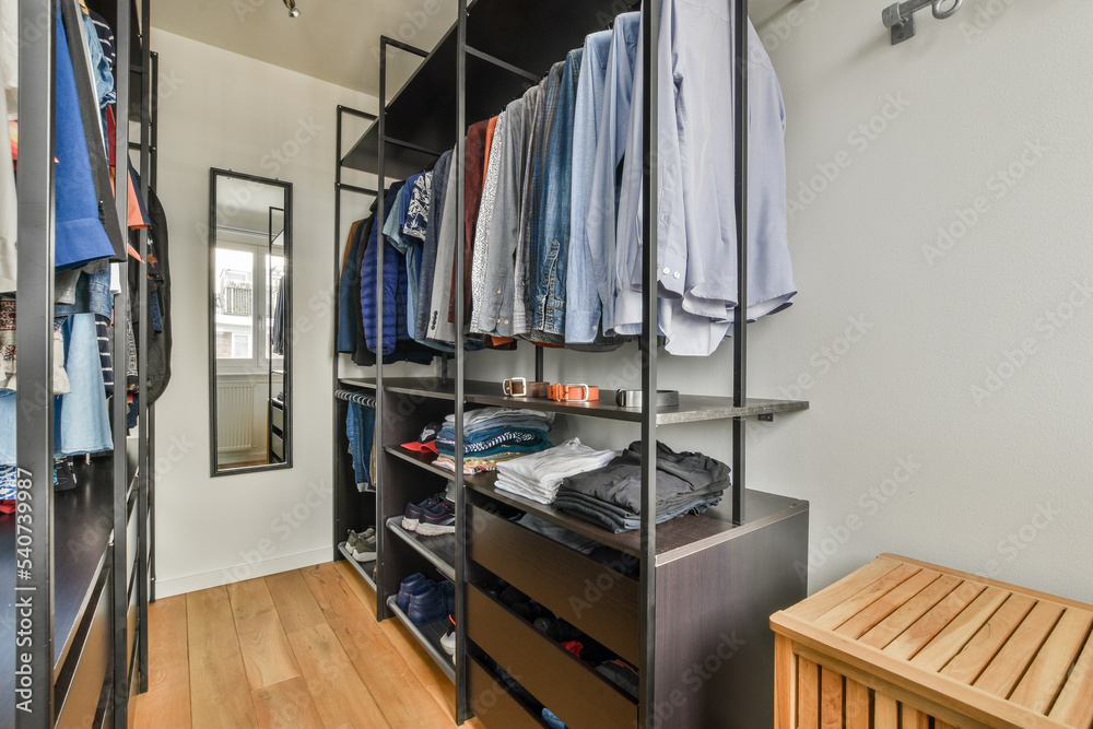 Interior of a dressing room of a modern house Stock Photo | Adobe Stock