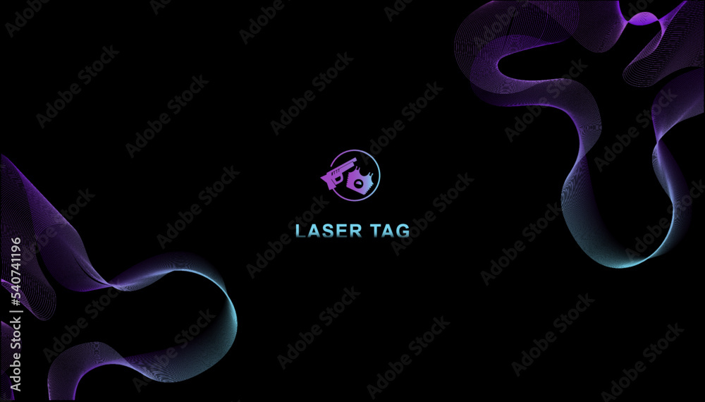 laser tag logo and abstract laser background vector Stock Vector ...
