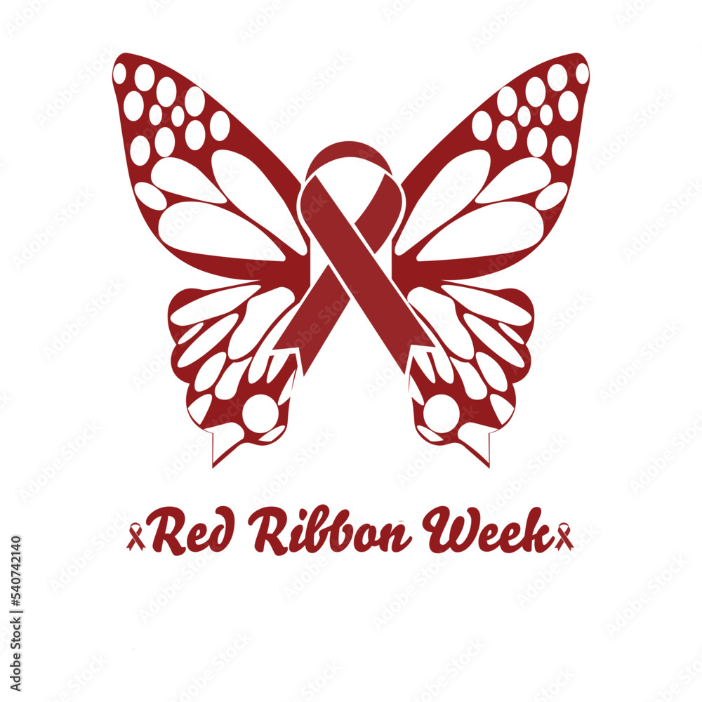 red ribbon week svg, No To Drugs SVG, Drug Free SVG, Anti Drug svg, Red ...