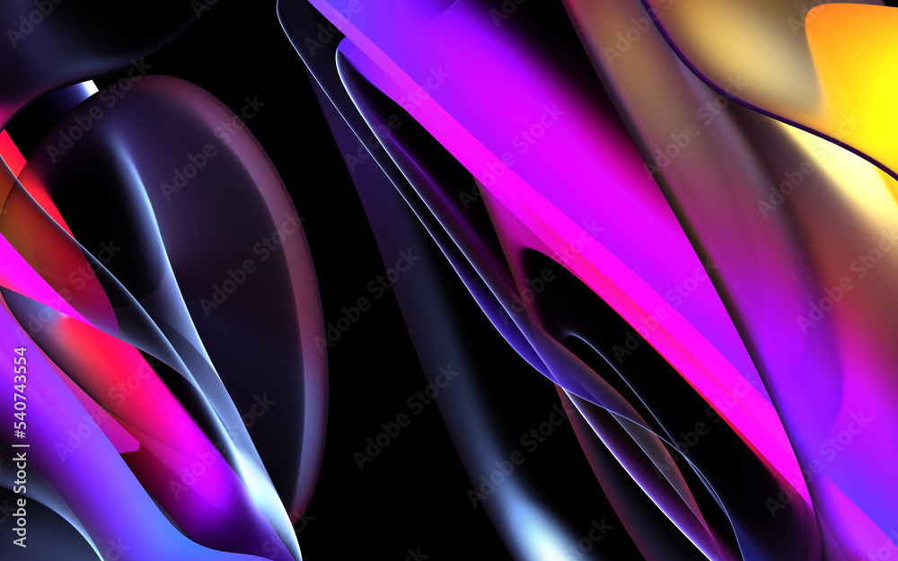 3d render of abstract art 3d background with part of surreal cubical ...