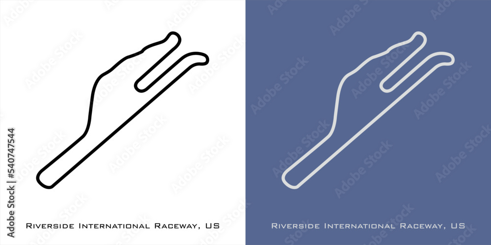 Riverside International Raceway circuit for formula one F1, motorsport ...