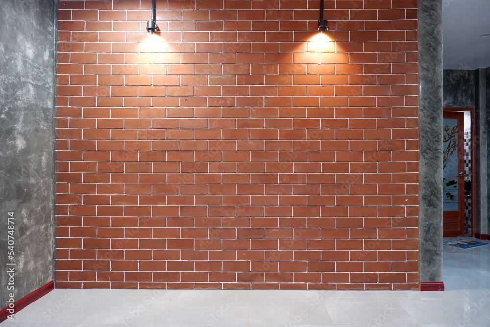 brick wall from bricks showing a semi-modern feel Made to show the ...