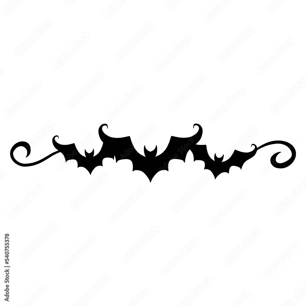 Halloween Bat Border