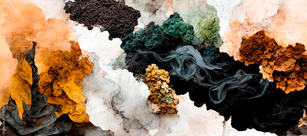 A collage of different natural Earth textures mixed in beautiful ...